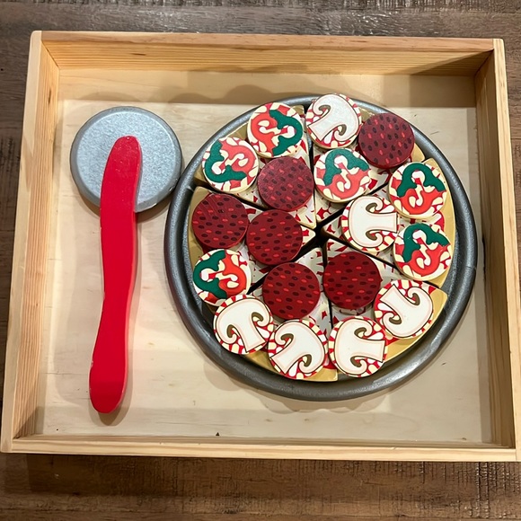 Melissa & Doug | Toys | Melissa Doug Wooden Pizza Party Play Set | Poshmark